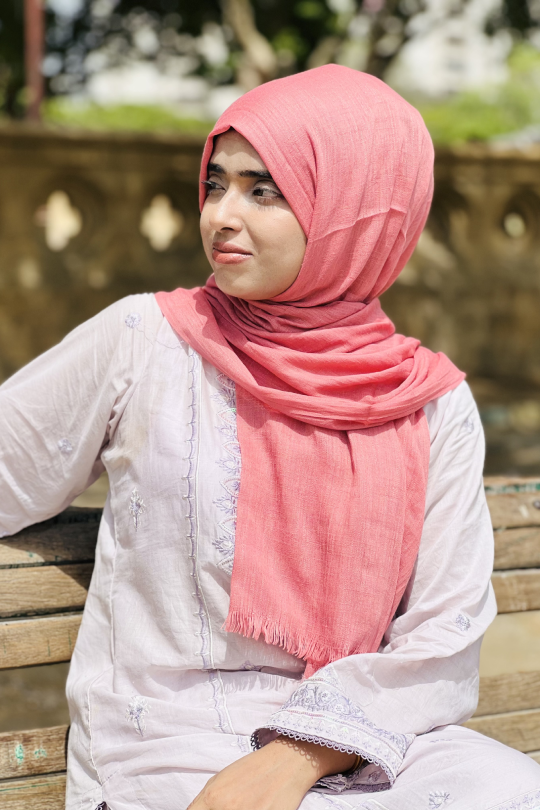 PLAIN PEACH PINK TURKISH – the hijabeez